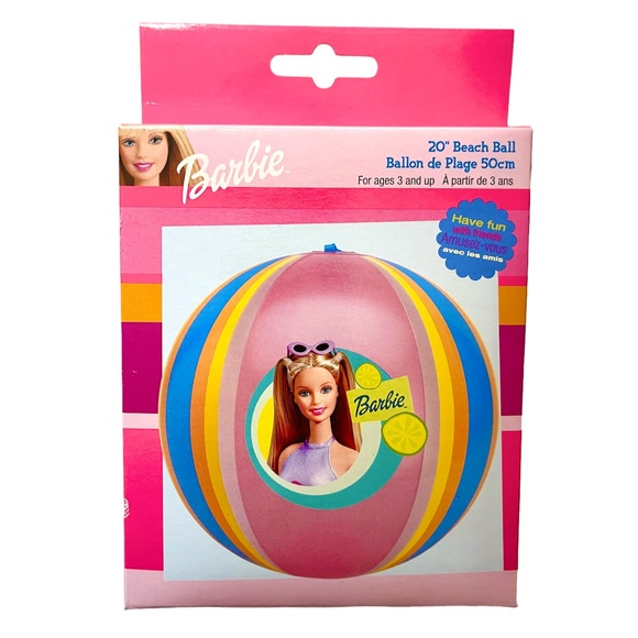 Mattel | Other | Vintage 202 Barbie Inflatable Beach Ball 20 New In Box ...